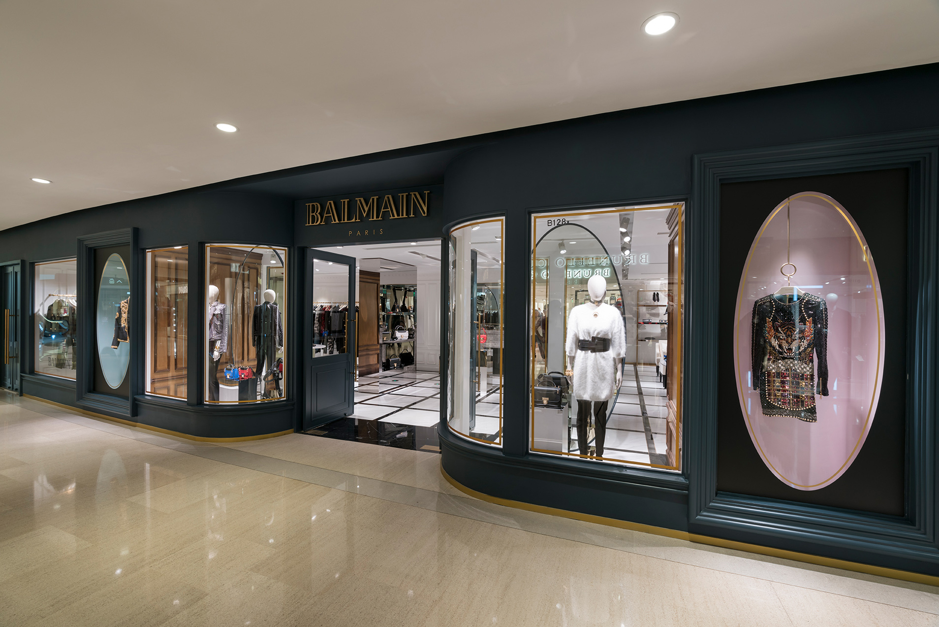Dariel Studio-Balmain上海静安嘉里中心旗舰店室内设计 Balmain Plaza 66丨15P-室内方案文本-筑龙室内设计论坛