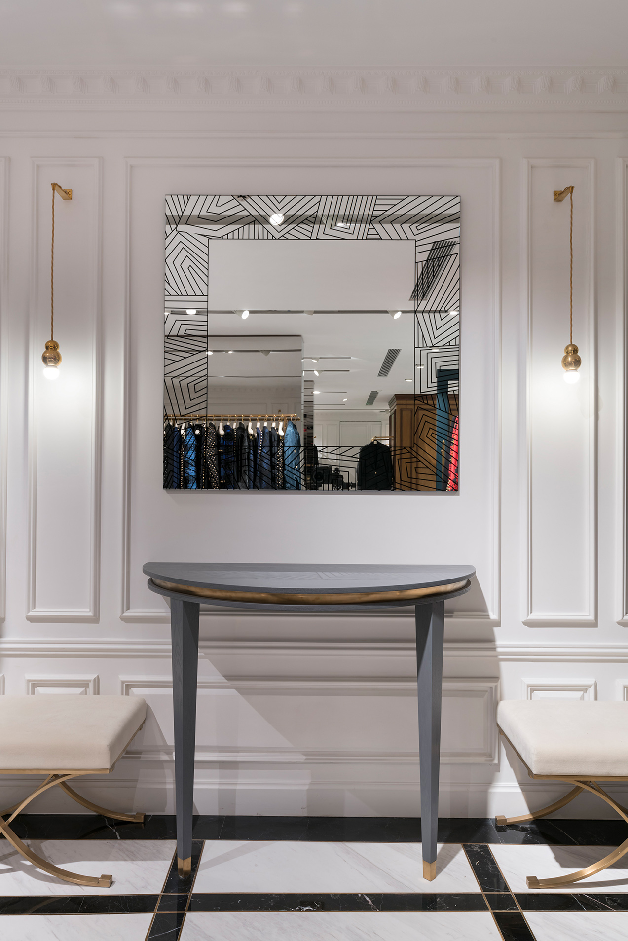 Dariel Studio-Balmain上海静安嘉里中心旗舰店室内设计 Balmain Plaza 66丨15P-室内方案文本-筑龙室内设计论坛