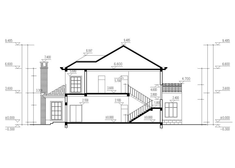 现代风格2层独栋别墅建筑施工图 别墅建筑 筑龙建筑设计论坛
