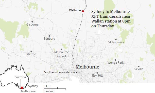 澳大利亚悉尼至墨尔本XPT快车脱轨-路桥市政动态-筑龙路桥市政论坛