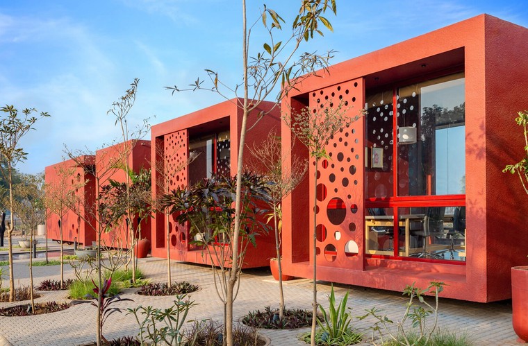 印度Shibori办公大楼-The Grid Architects-办公建筑案例-筑龙建筑设计论坛