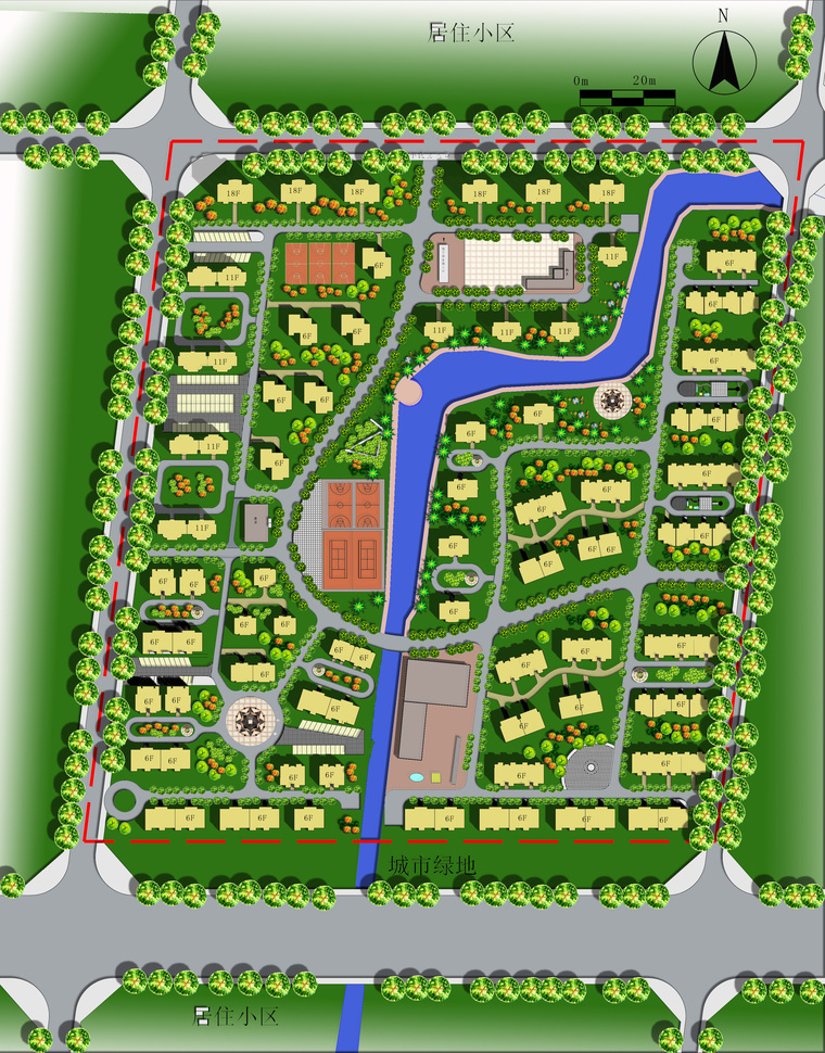 居住区设计-建筑设计作品-筑龙建筑设计论坛