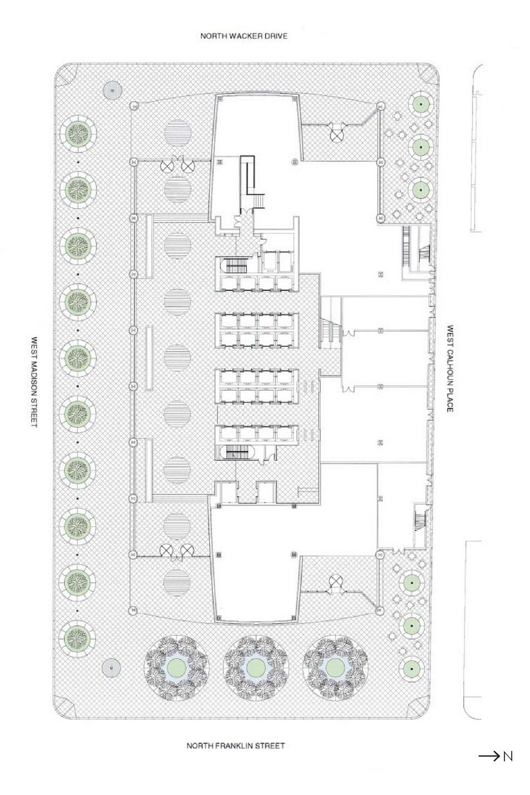 芝加哥One North Wacker私人车道(One North Wacker Drive)-园林小品案例-筑龙园林景观论坛