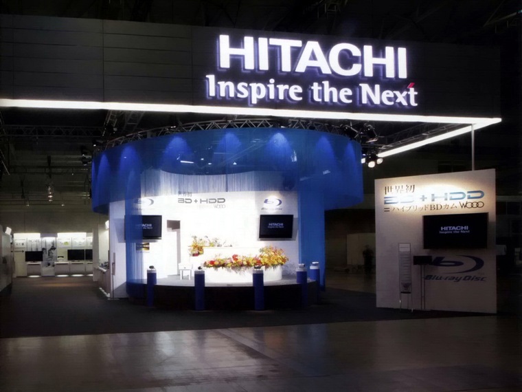 展台--HITACHI-商业展示类装修案例-筑龙室内设计论坛