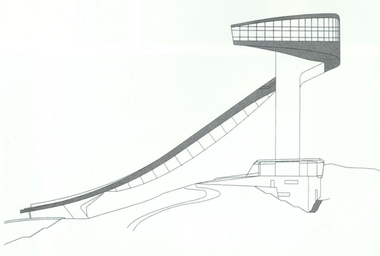 bergisel ski-jump-建筑设计作品-筑龙建筑设计论坛